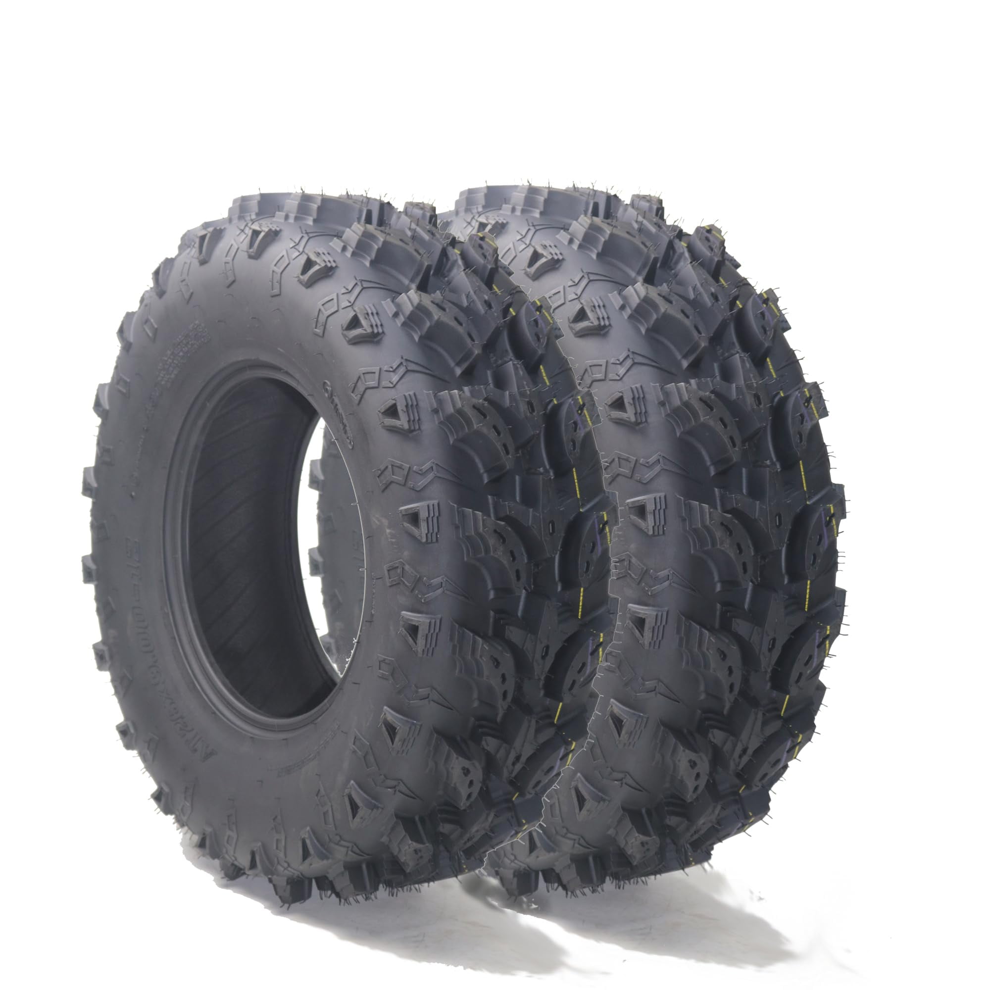 ATV UTV All-Terrain Tires 26X9.00-12 Set of 2, 6-PR, Rim 14X7.0, OD 26 ...
