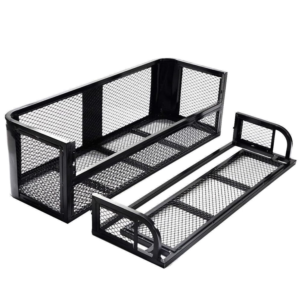 ATV Rear Cargo Basket ATV/UTV Rear & Front Cargo Basket Rack Set ...