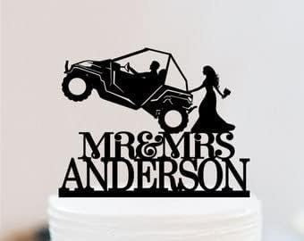 ATV Wedding Cake Topper,All terrain Vehicle Cake Topper,Four Wheeler ...