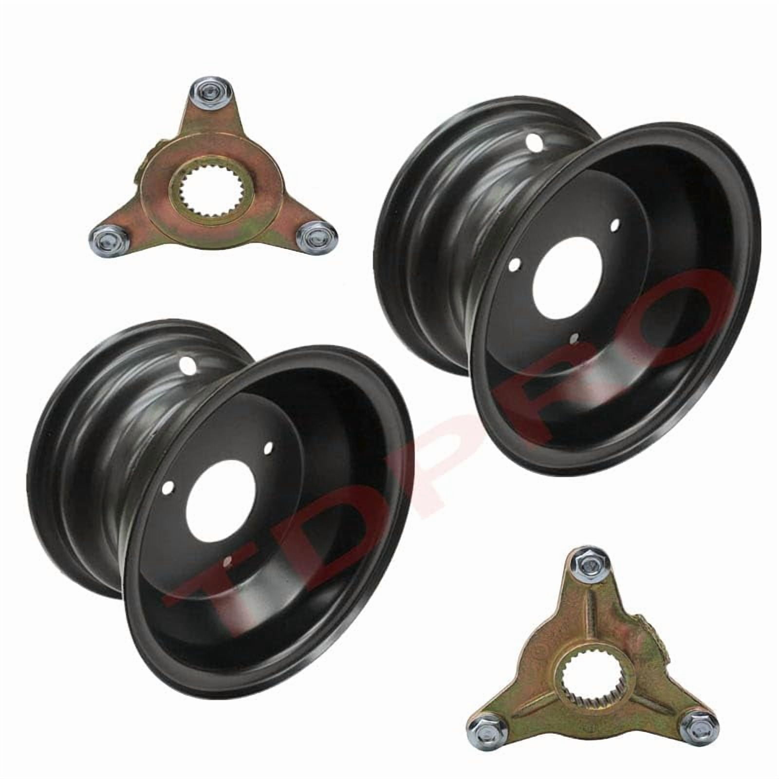 ATV Wheel Tire Rim 7 Inch Rim 3-hole with 23T Rear Axle Wheel Hubs for ...