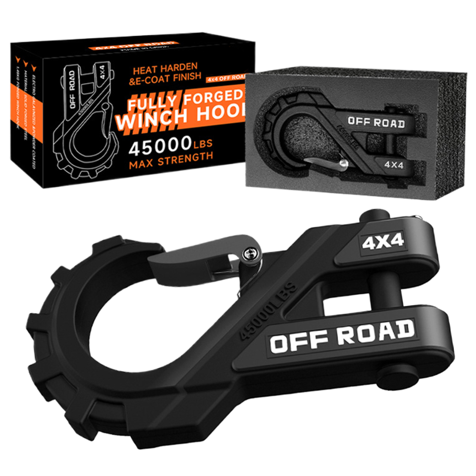 ATV Winch Hook, Car Tow Hook High Strength Trailer Chain Hooks ...