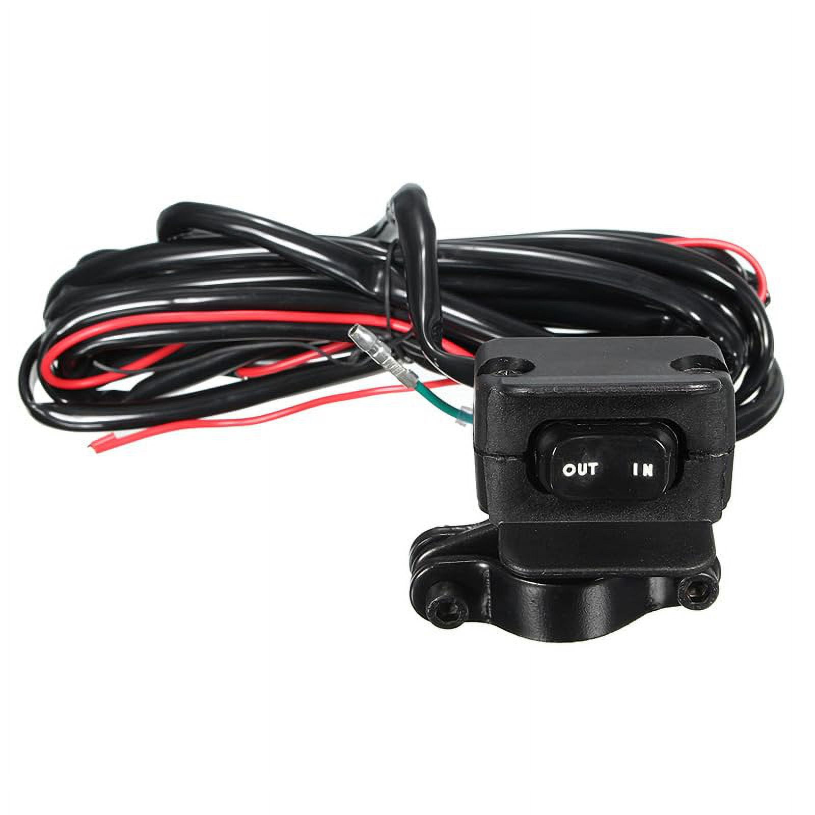ATV Winch Rocker Switch, 12V Winch Switch with Handlebar Control Line ...