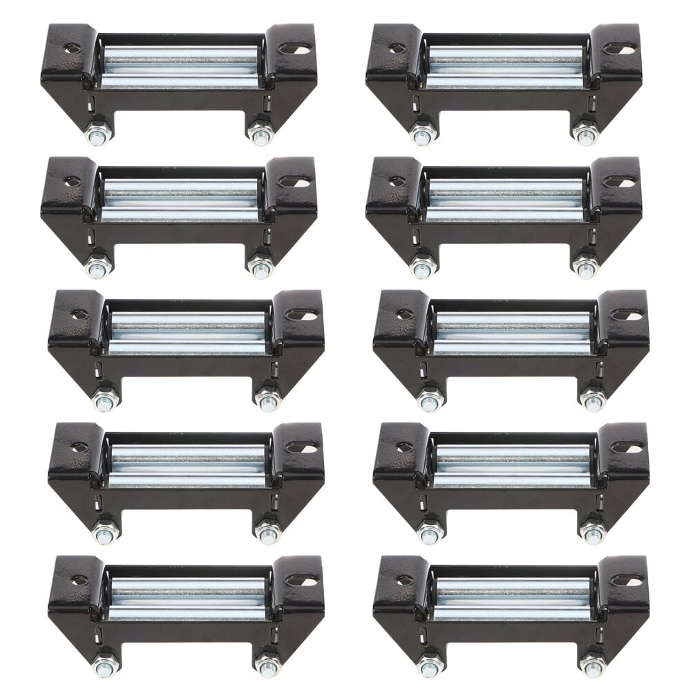ATV Winch Roller Fairlead 4500 LBs 6 Universal 4-Way Roller Cable Guide for Trucks RVs Pickups ...