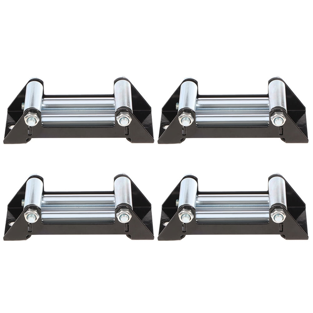 ATV Winch Roller Fairlead 4500 LBs 6 Universal 4-Way Roller Cable Guide ...
