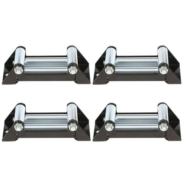 ATV Winch Roller Fairlead 4500 LBs 6 Universal 4-Way Roller Cable Guide for Trucks RVs Pickups ...