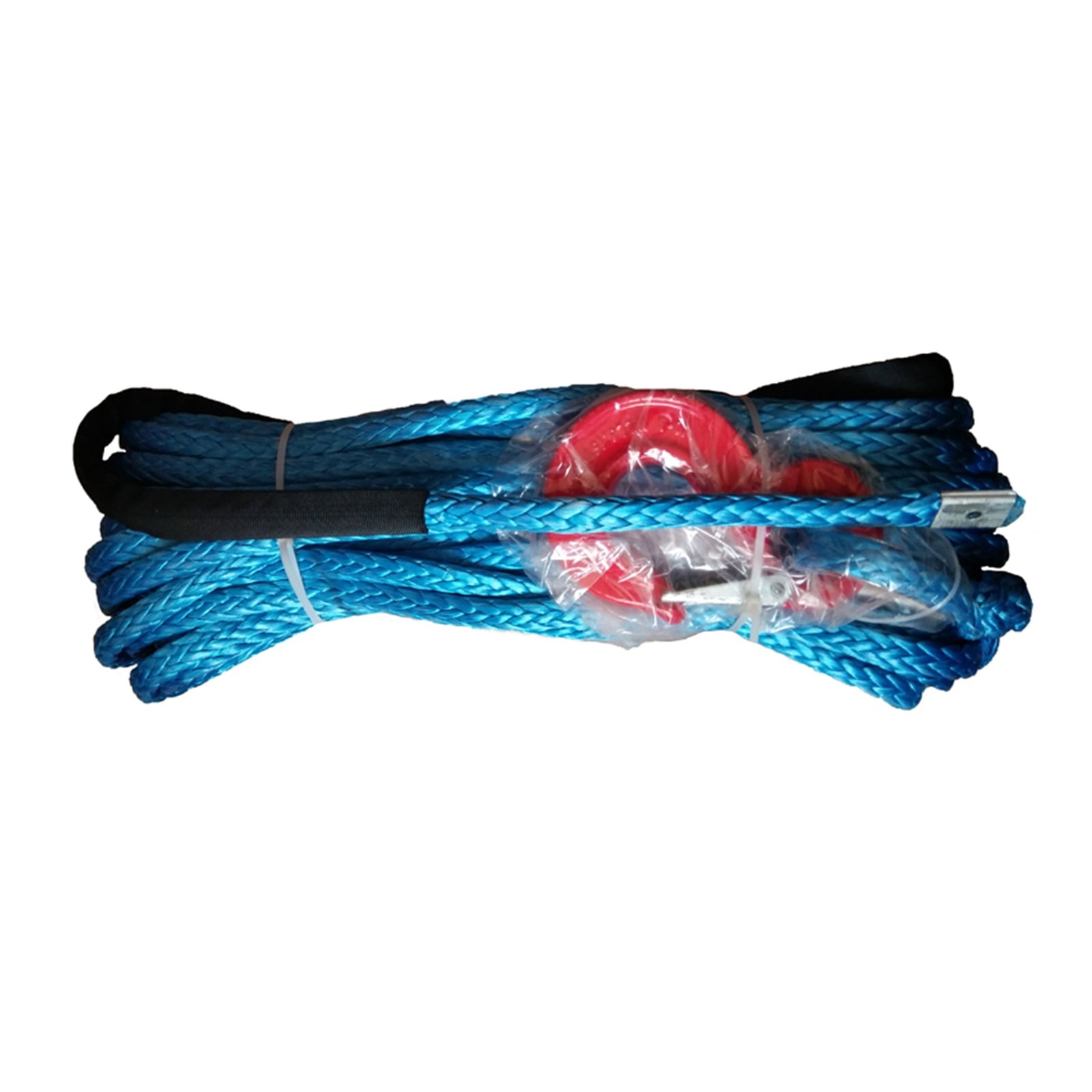 ATV Winch Rope Line 10mm X 30m Blue Recovery Mooring Cable Wire ...