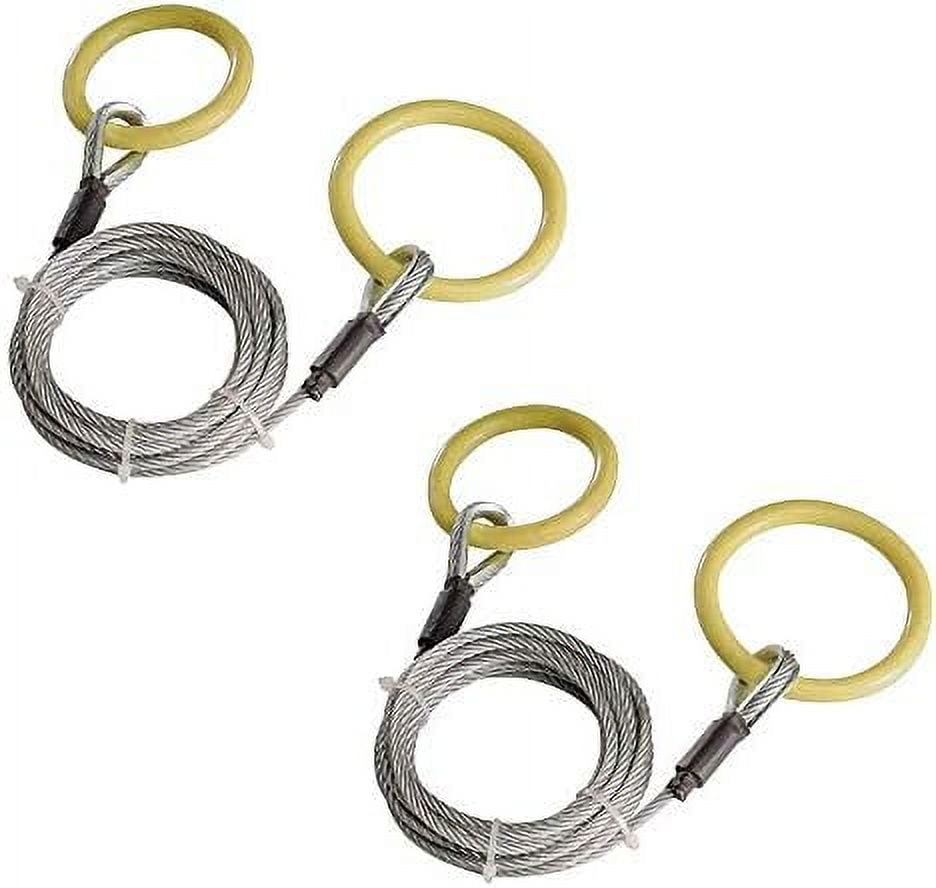 ATV and UTV Heavy Duty Log Lumber Choker Cable w/Tow Rings (2 Pack ...