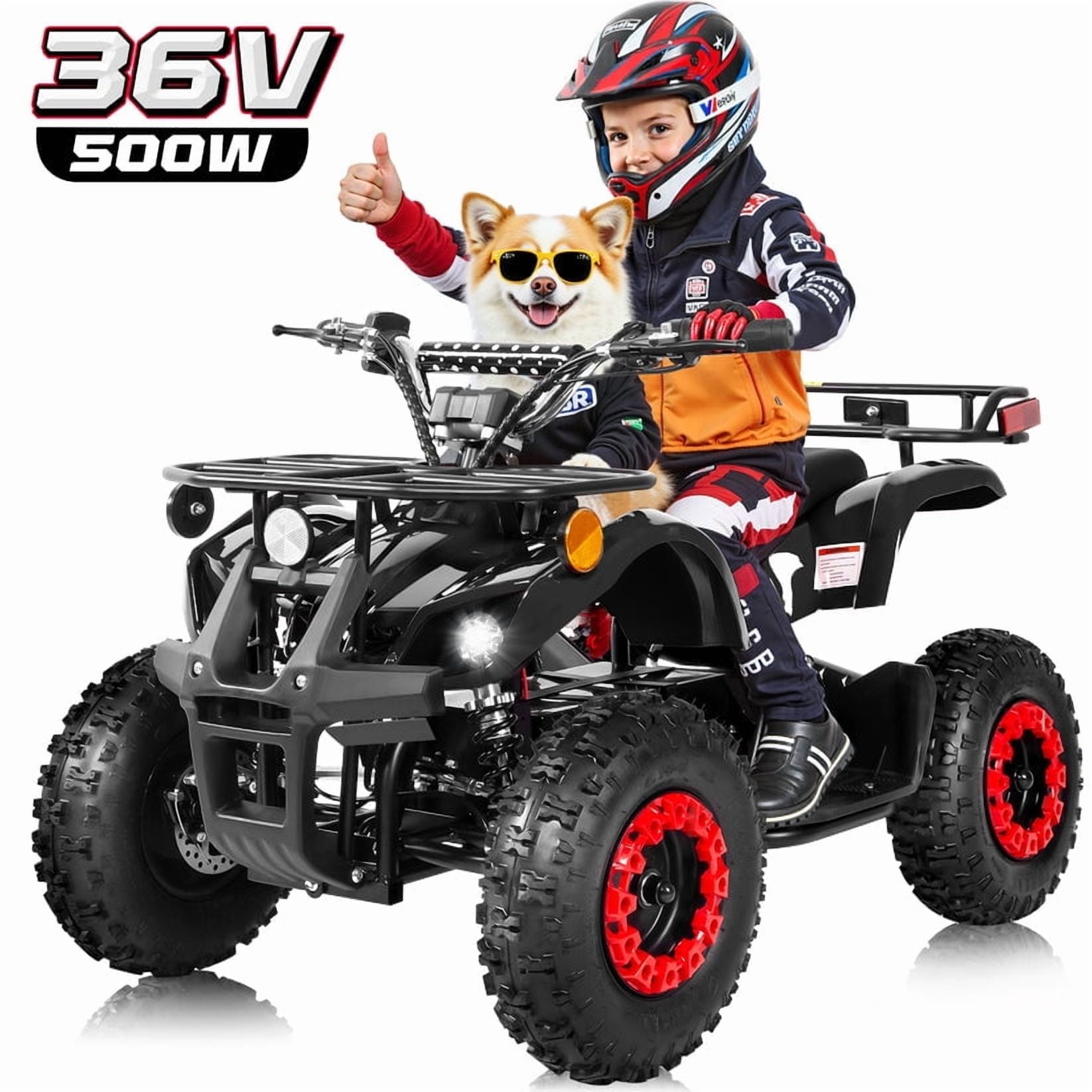 ATV for Kids, 36 Volt Ride on Toys, 500w Motor Quad Bike for Big Kids ...