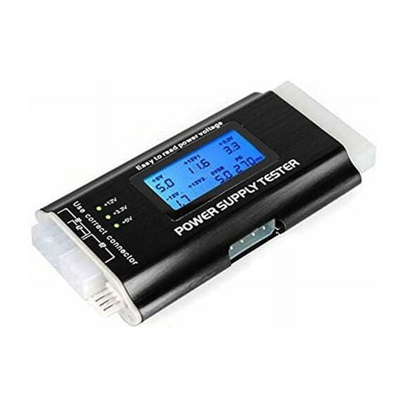 ATX 20 Power Display 24 Pin SATA LCD Diagnostic Voltage Tester PSU ...