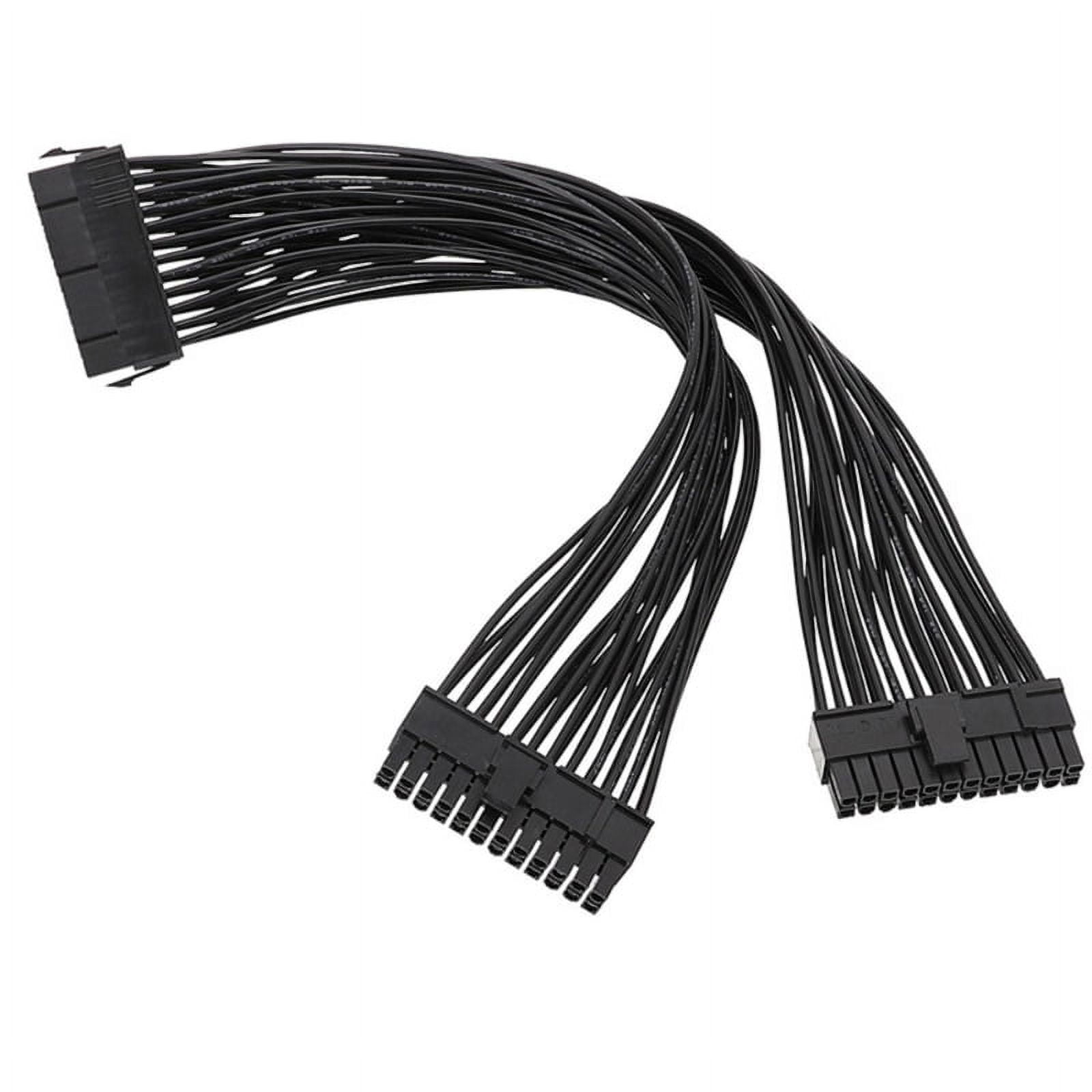 ATX 24Pin 1 To 2 Port Power Supply Cord Motherboards Power Extension ...
