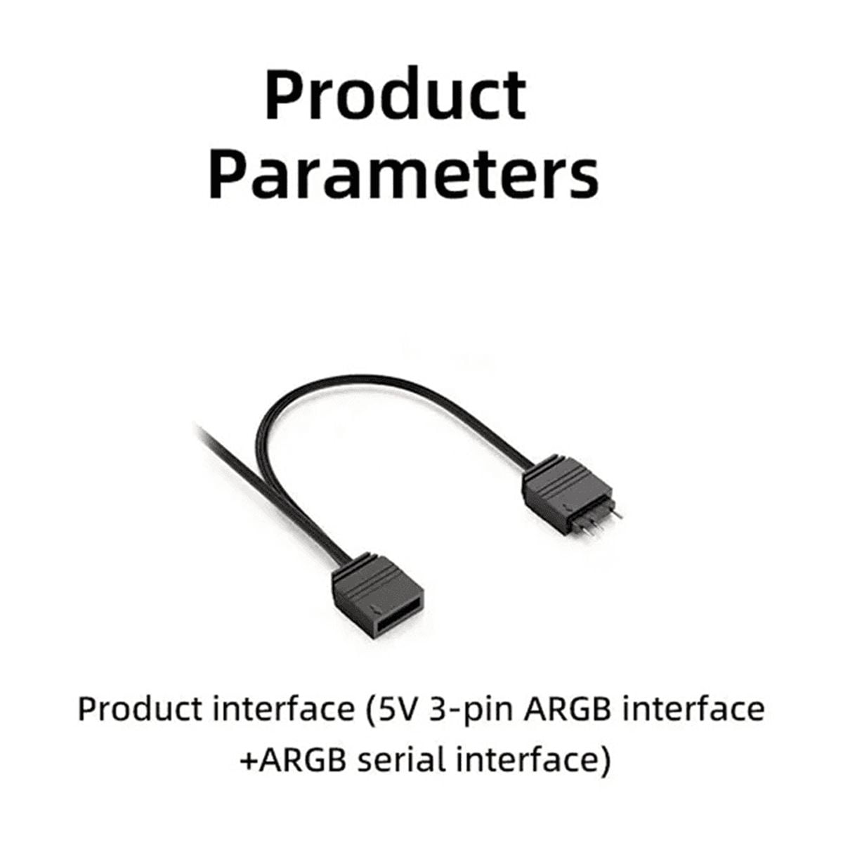 ATX 24Pin ARGB Adapter 90°Converter 24PIN RGB Power Cord Adapter for ...