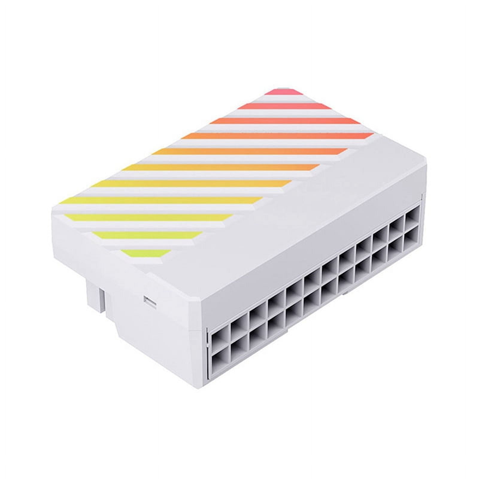 ATX 24Pin ARGB Adapter 90°Converter 24PIN RGB Power Cord Adapter for ...