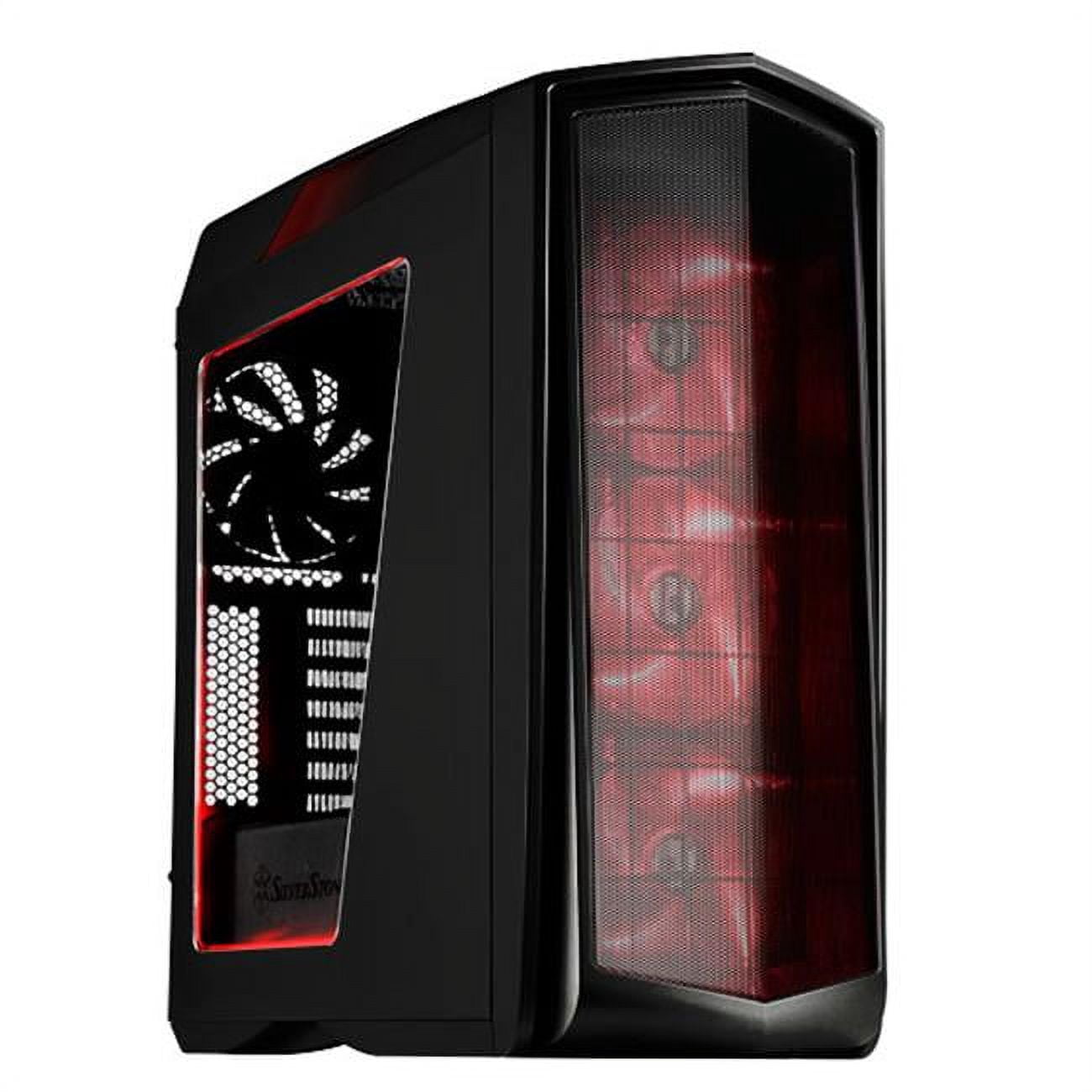 Silver Stone Technologies PM01CR-W Primera Tower ATX PC Case with Red ...
