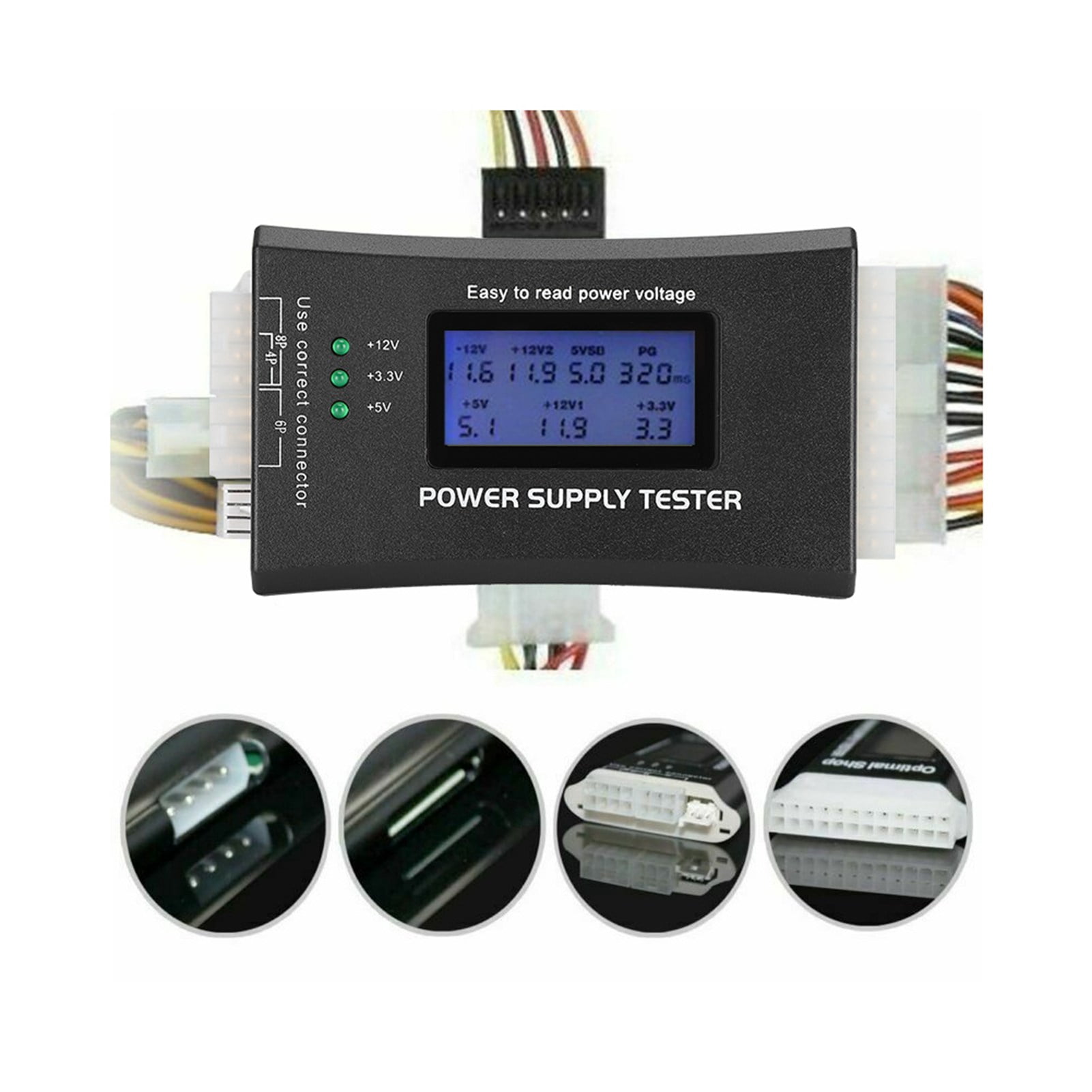 ATX Power Supply Computer Host Inspection Maintenance Tester LCD ...