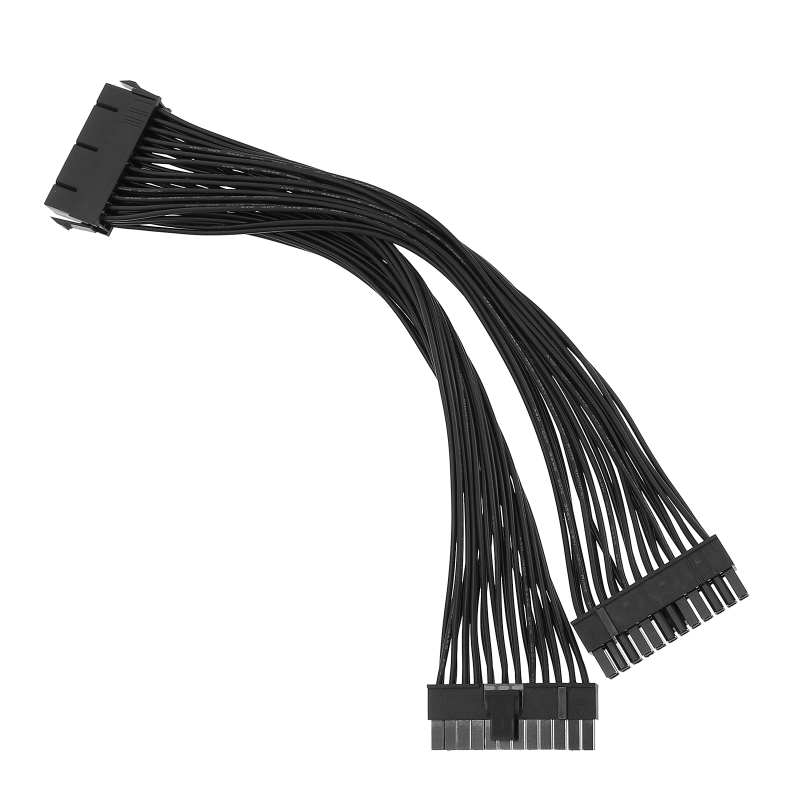 ATX Power Supply Extension Power Cable 1 to 2 24pin Power Extension ...