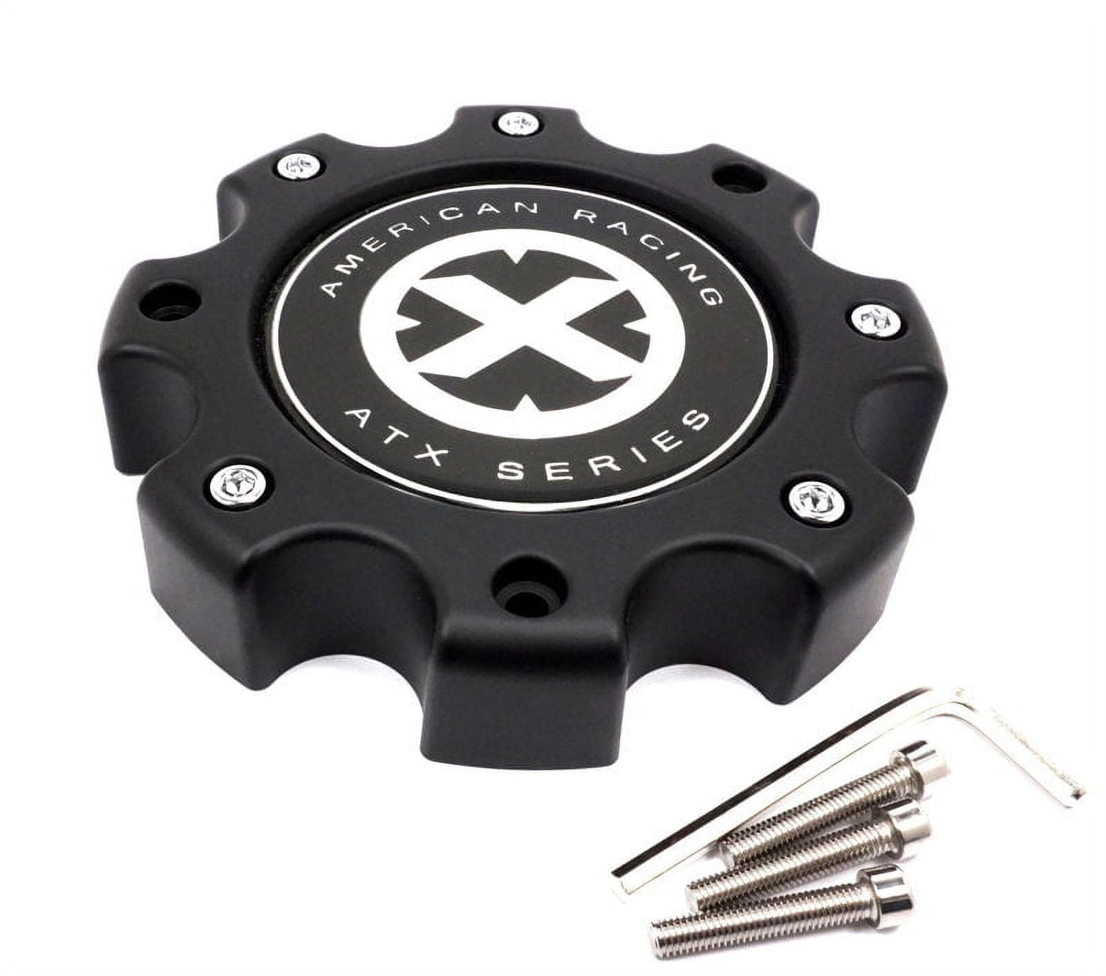 ATX Series Matte Black Wheel Center Hub Cap 8 Lug 8x165 for AX756 ...
