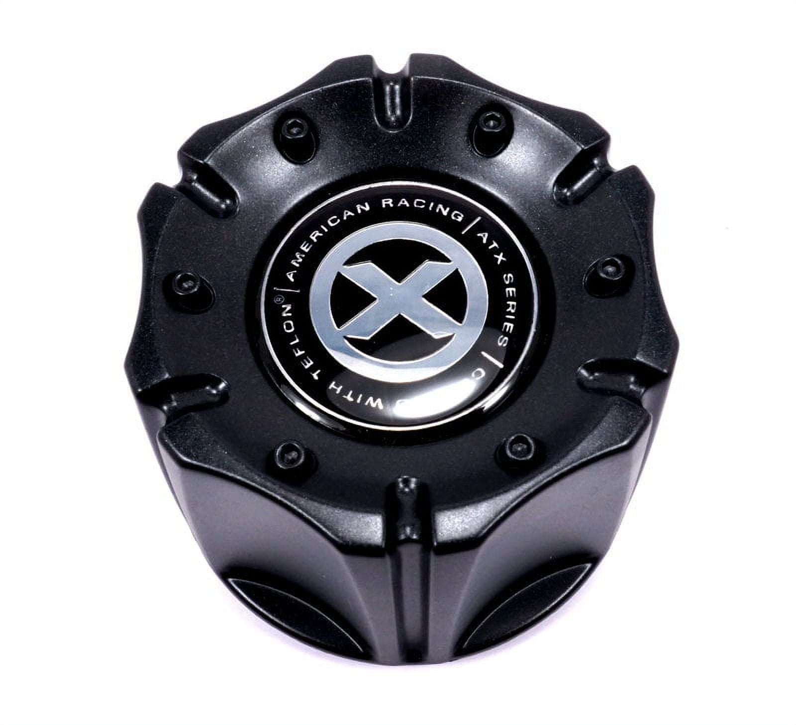 ATX Series Teflon Black Snap-In Wheel Center Hub Cap 5 & 6 Lug 5x5.5 ...