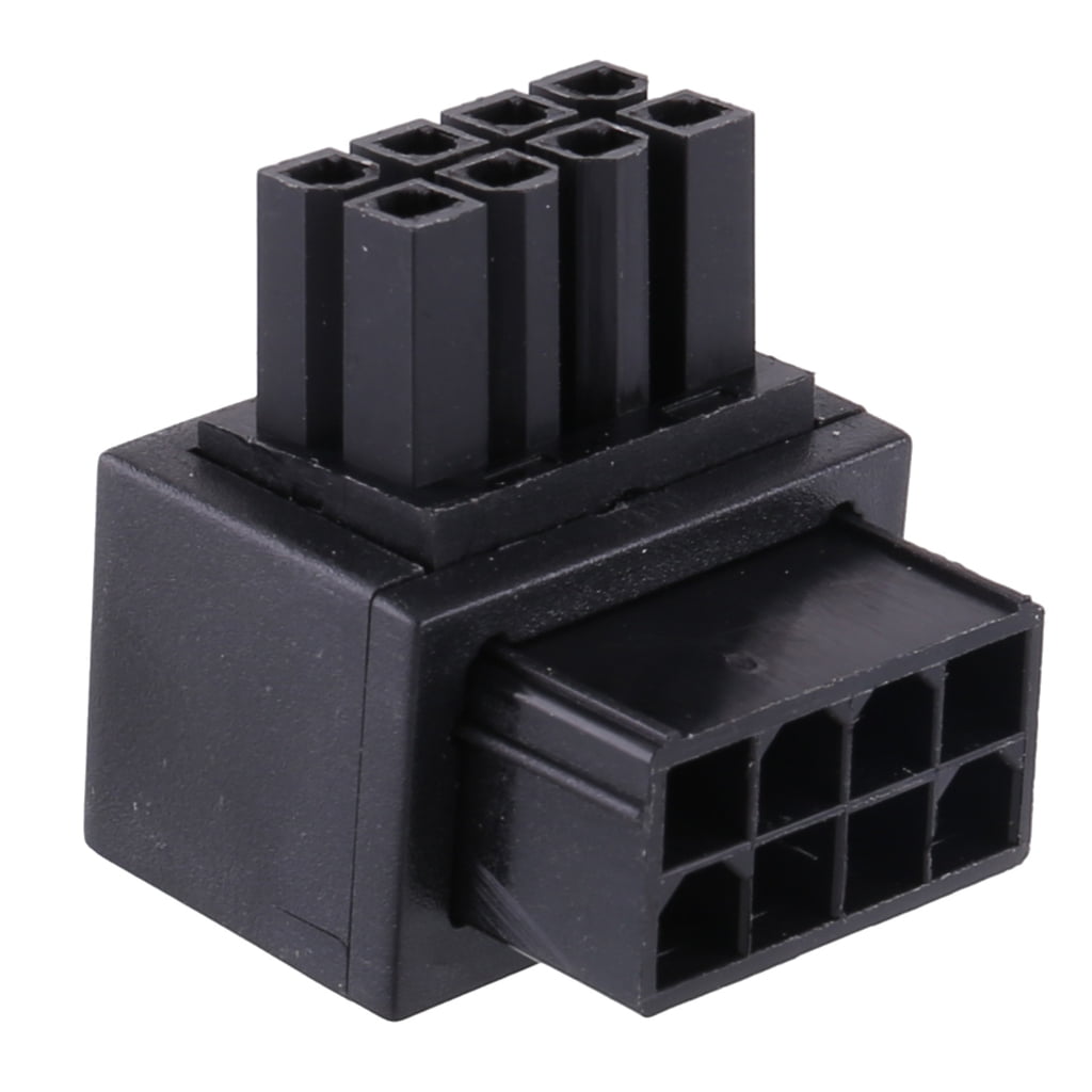 ATX8Pin Female 90 Degree Angled To 8Pin Male Power Adapter GPU Power ...