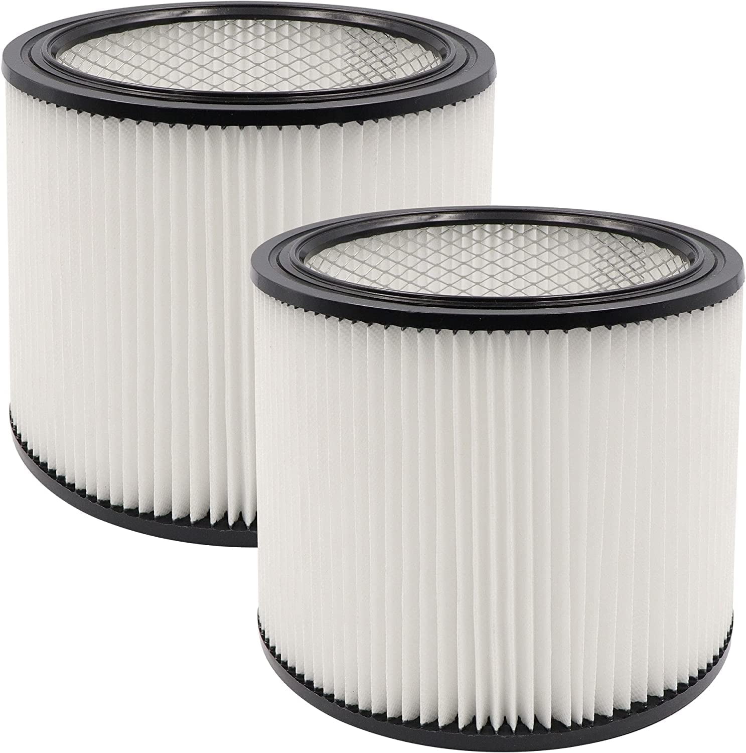 2Pack Shopvic Replacement Cartridge Filter for Wet/Dry 5 Gallon Vacuum ...