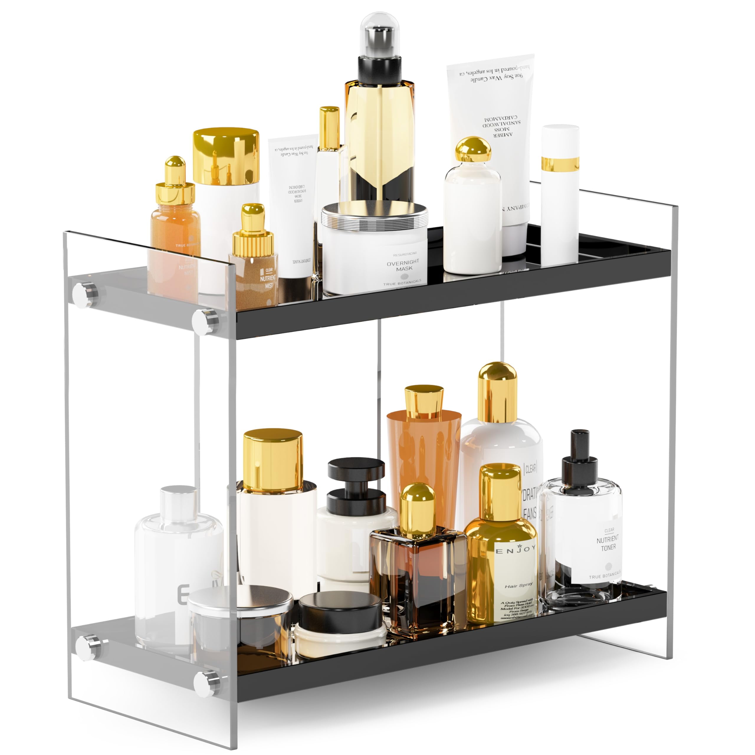 ATZYmolin Acrylic Bathroom Countertop Organizer Skincare Corner Shelf ...