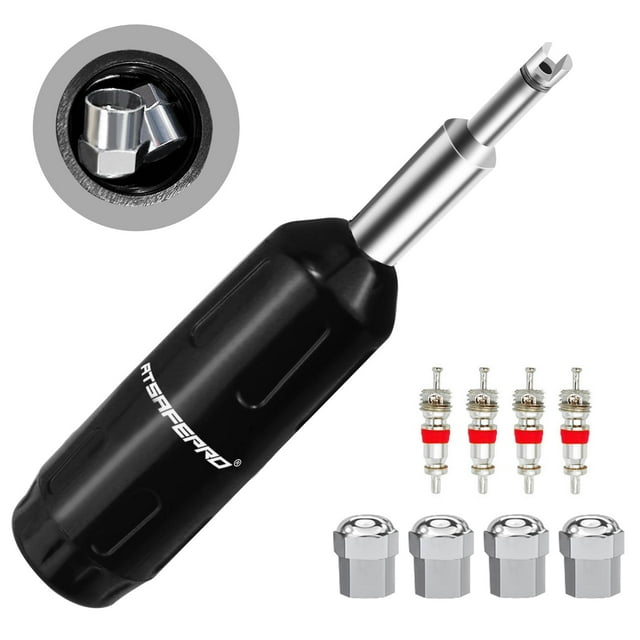 ATsafepro Valve Core Removal Tool, Valve Stem Removal Tool Contains 4 ...