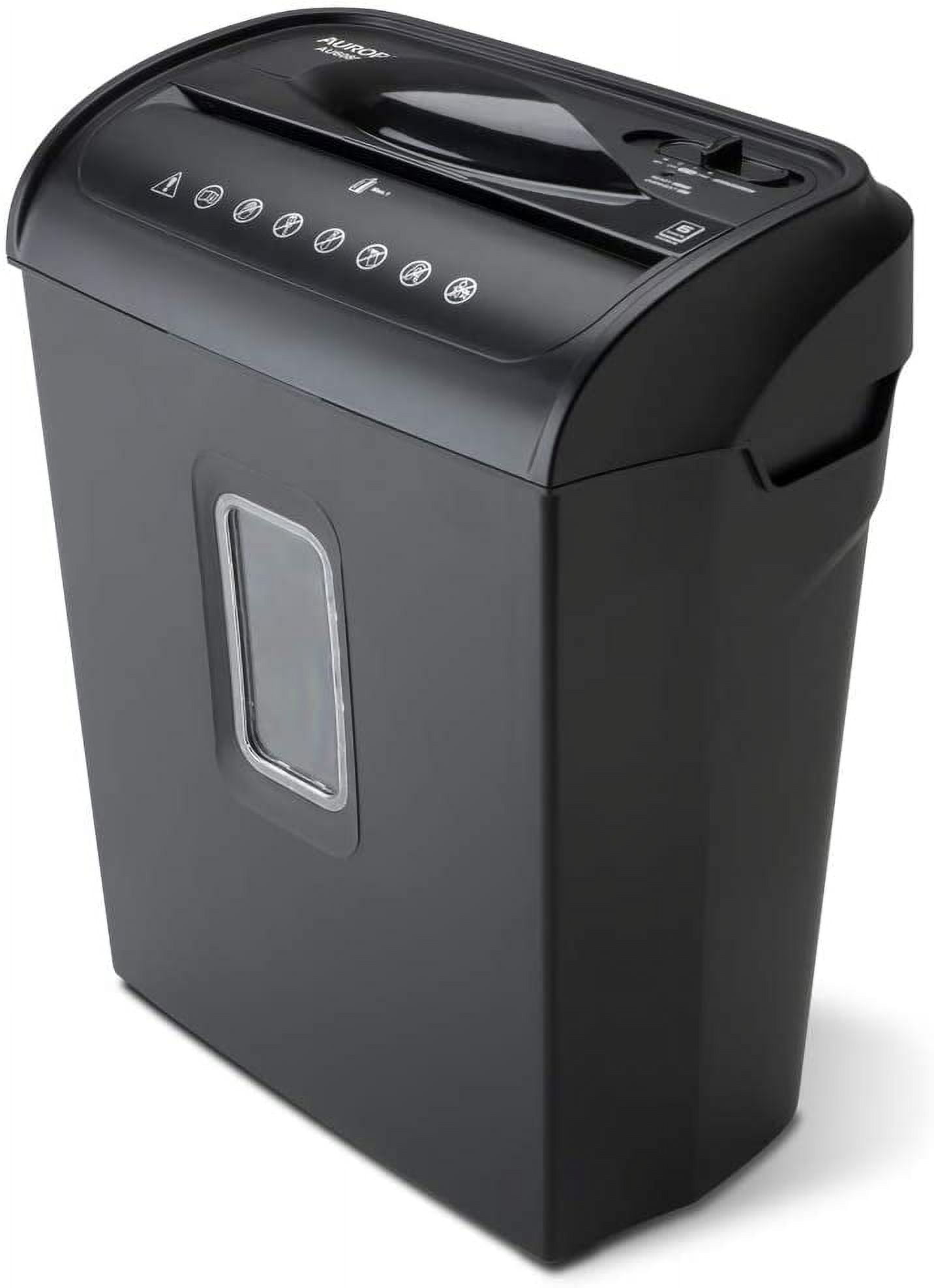 AU608MB High-Security 6-Sheet Micro-Cut Paper Credit Card Shredder with ...