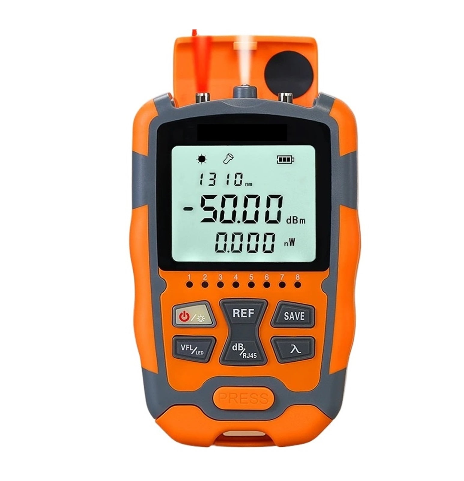 AUA-M50 Mini 4 In 1 Multifunction Optical Power Meter Visual Fault ...