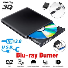 External Blu-ray Drives for PC and Mac in Various Colors and Ports