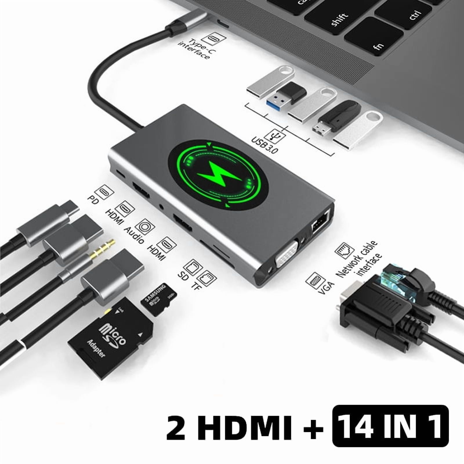AUBEAMTO Displayport Switch, 16K Displayport Splitter 2 in 1 Out ...