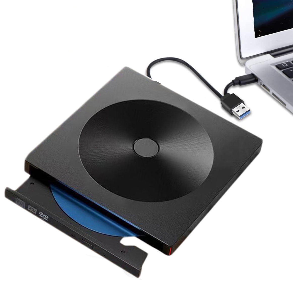 AUBEAMTO Portable USB 3.0 Slim 8X DVD/ Burner +/- Rewriter External ...