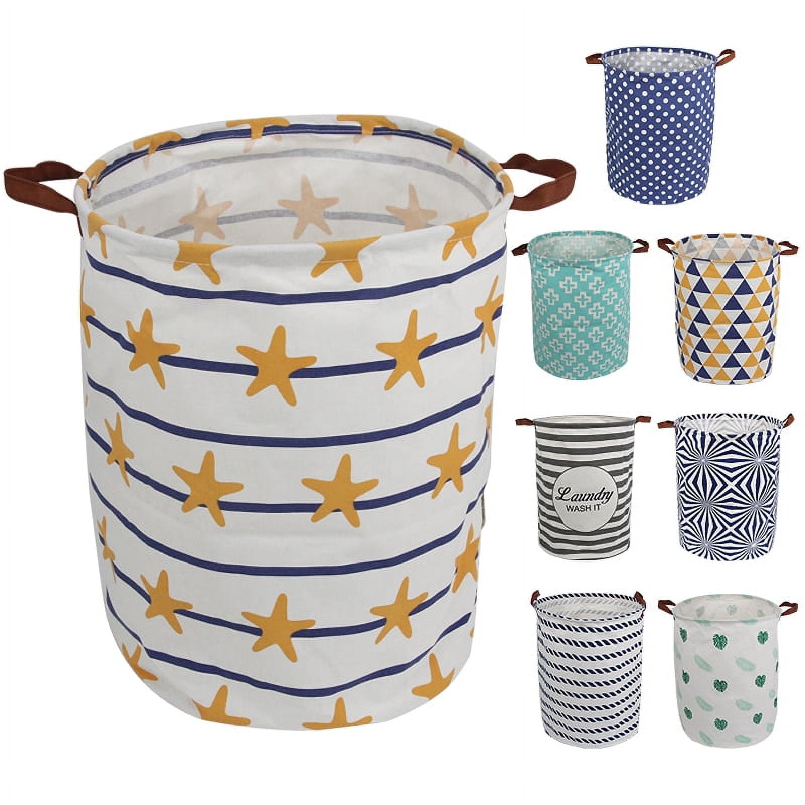Auchen Laundry Hamper, Collapsible Waterproof Storage Basket, Large ...