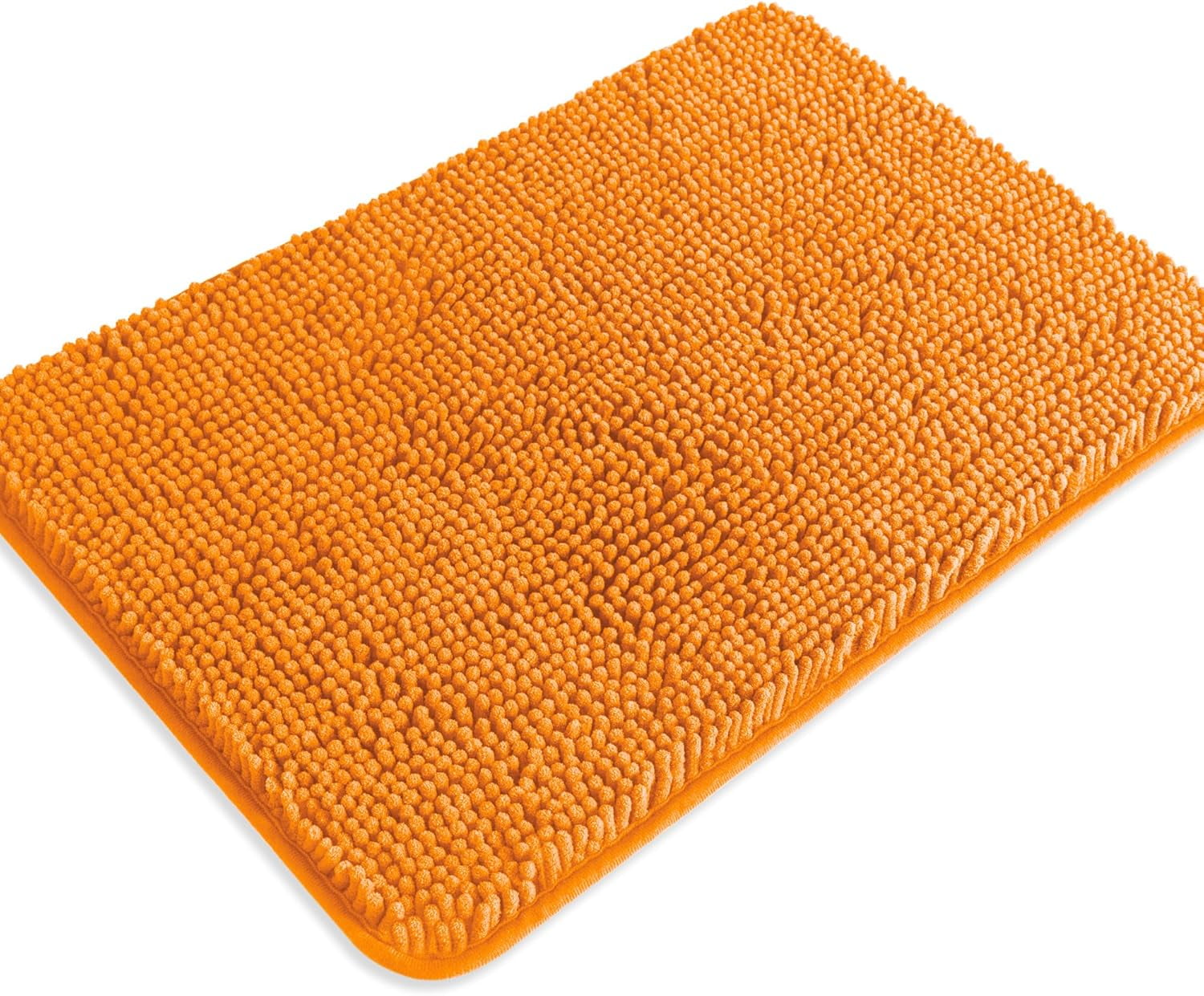 AUCOOD-Orange Bathroom Rugs \u2013 Absorbent and Washable Bath Mat, Non ...