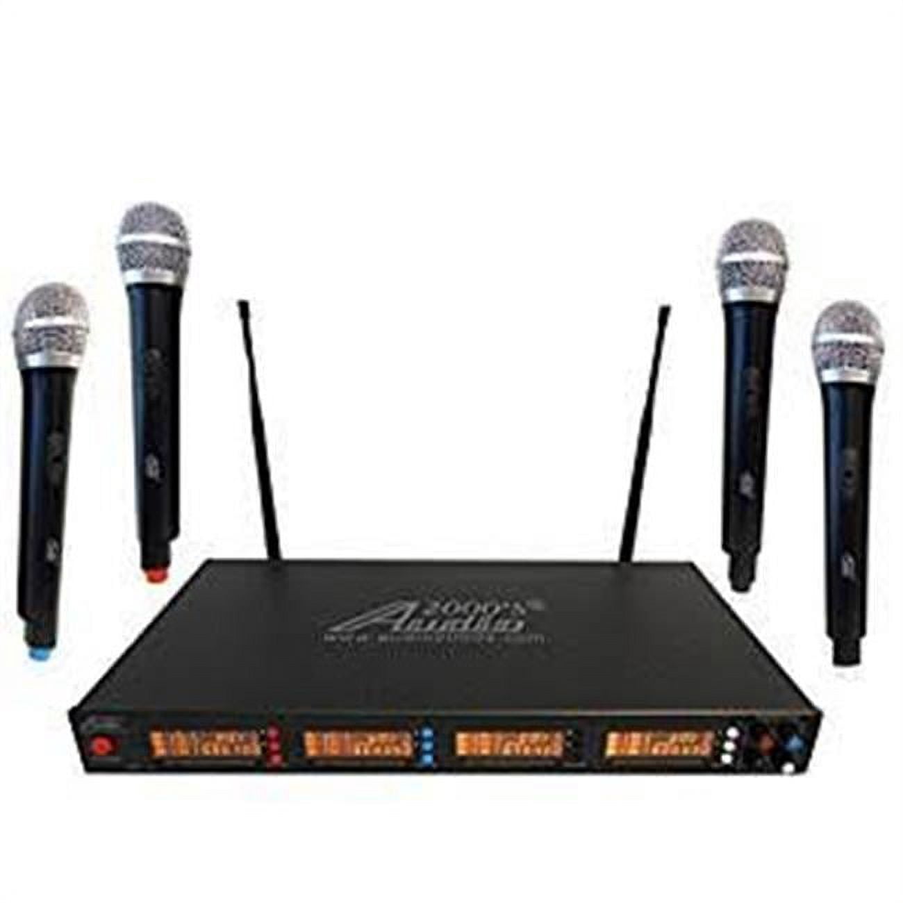 AUDIO2000'S AWM6528U UHF Four-Channel Wireless Microphone System ...