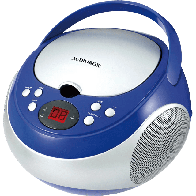 Audiobox CDX-100 Portable CD Player with AM/FM Stereo Radio, Travel ...