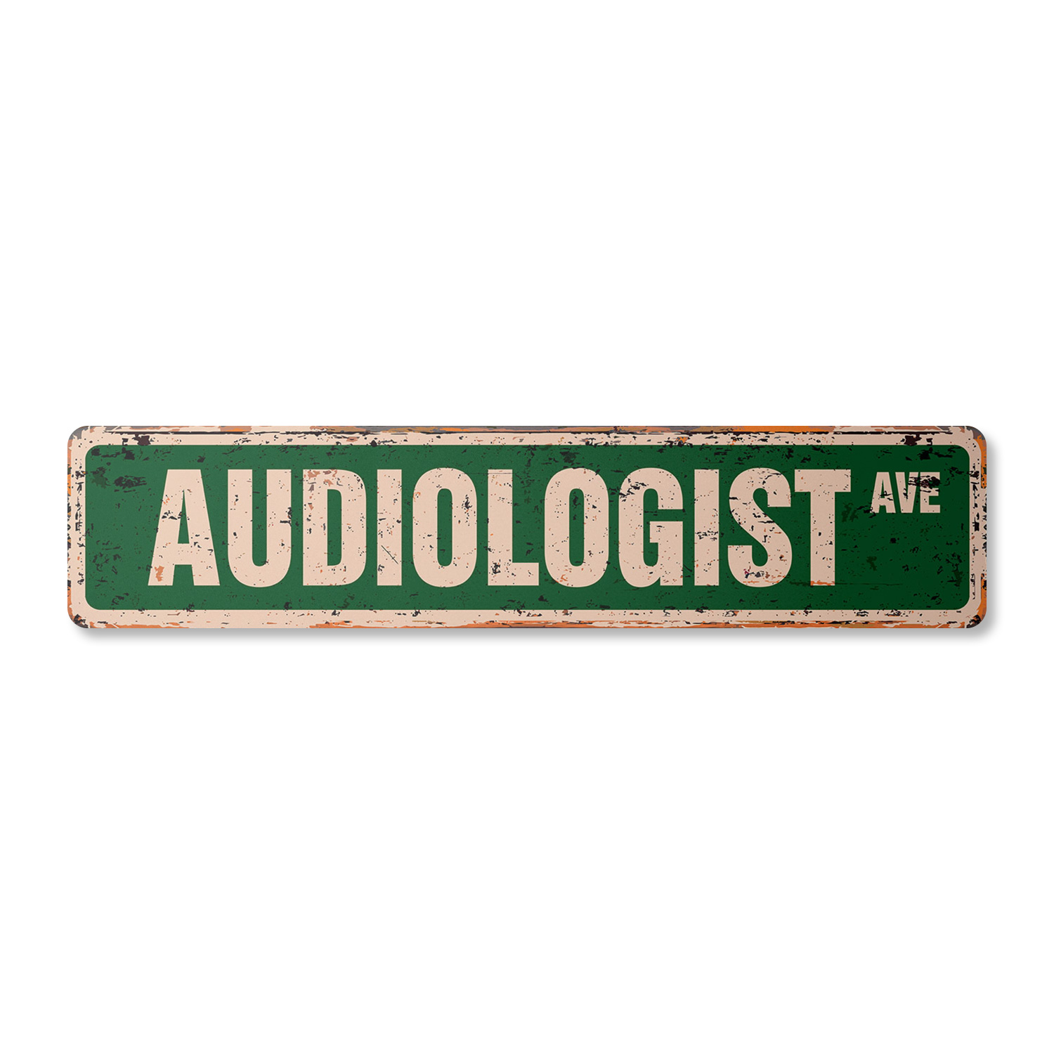 AUDIOLOGIST Vintage Plastic Street Sign hearing ears phonics head ...