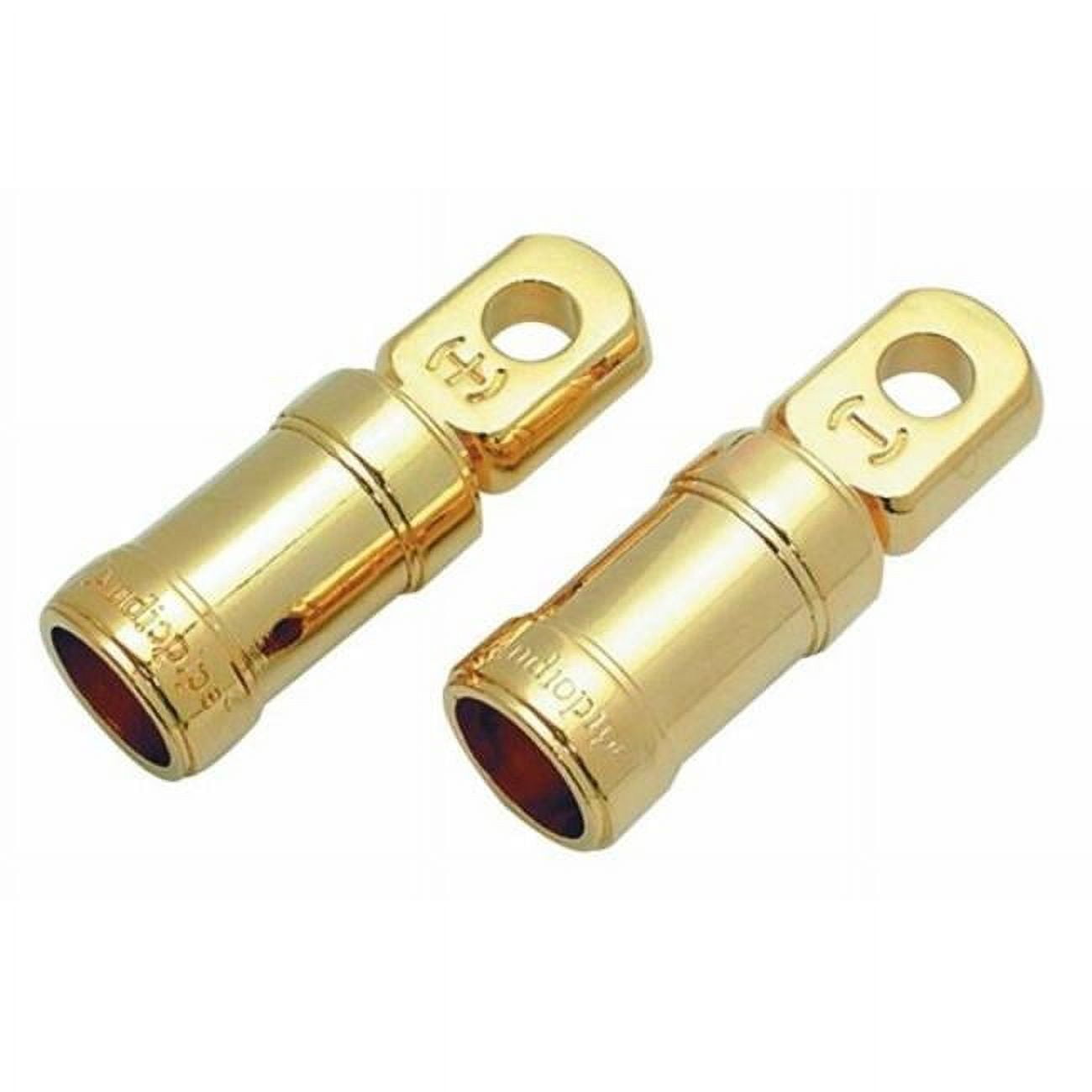 AUDIOP BTC10 1-0 Gauge Ring Terminal - Gold - Walmart.com