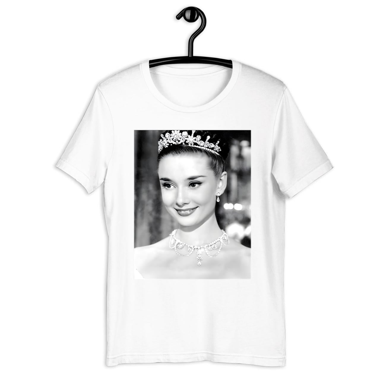 AUDREY HEPBURN T SHIRT a breakfast at tiffanys SMALL MEDIUM LARGE or XL ...