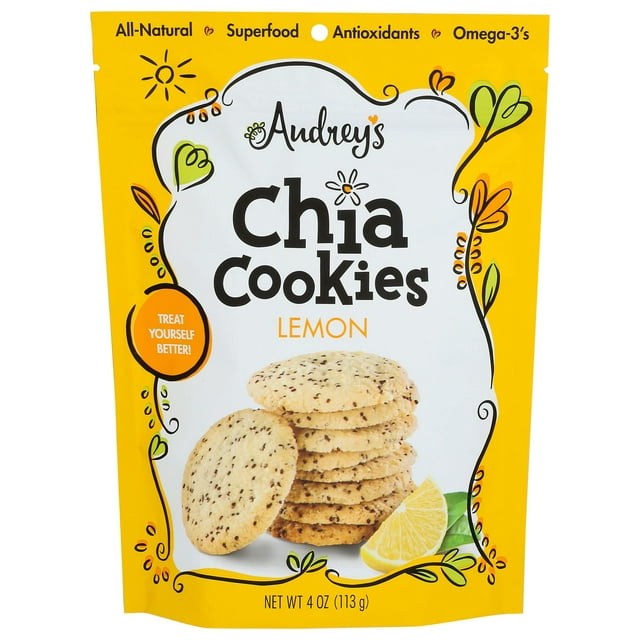 AUDREYS CHIA Chia Lemon MMF7 Cookies, 4 OZ - Walmart.com