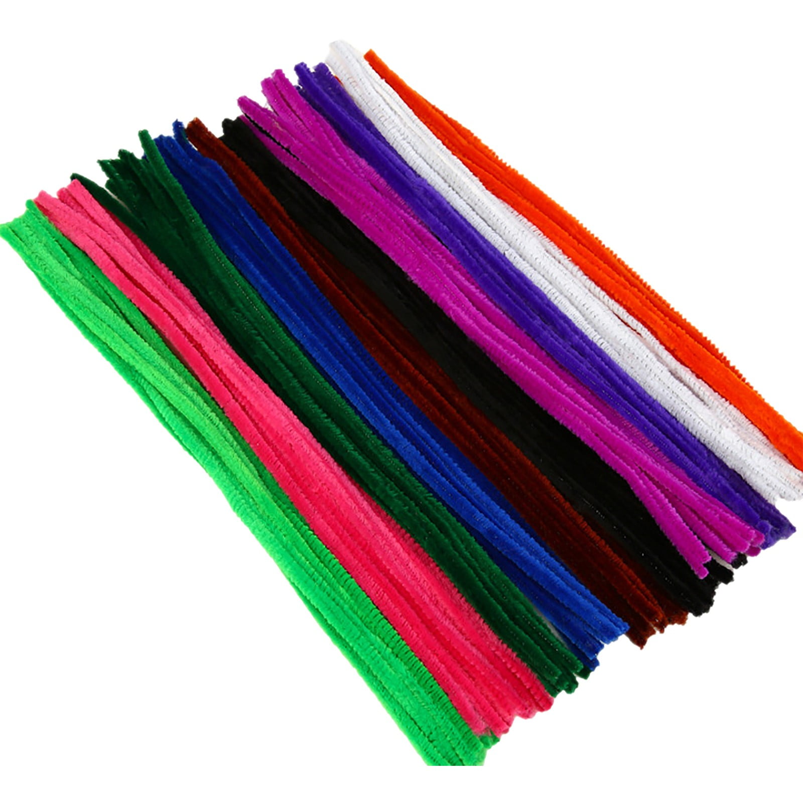 AUDeals 100 PCS Multi-Color Pipe Cleaners for Craft Arts Supplies ...