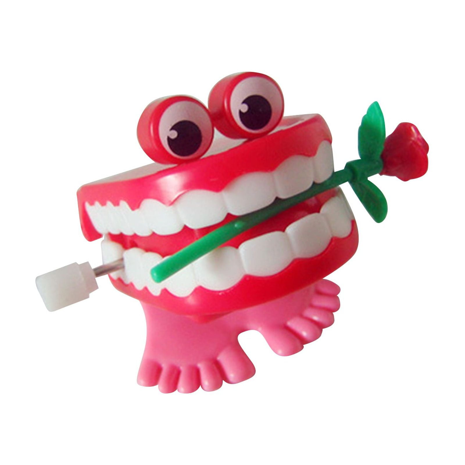 AUDeals 1pcs Chattering Teeth Toy Walking Teeth Practical Joke Toys ...