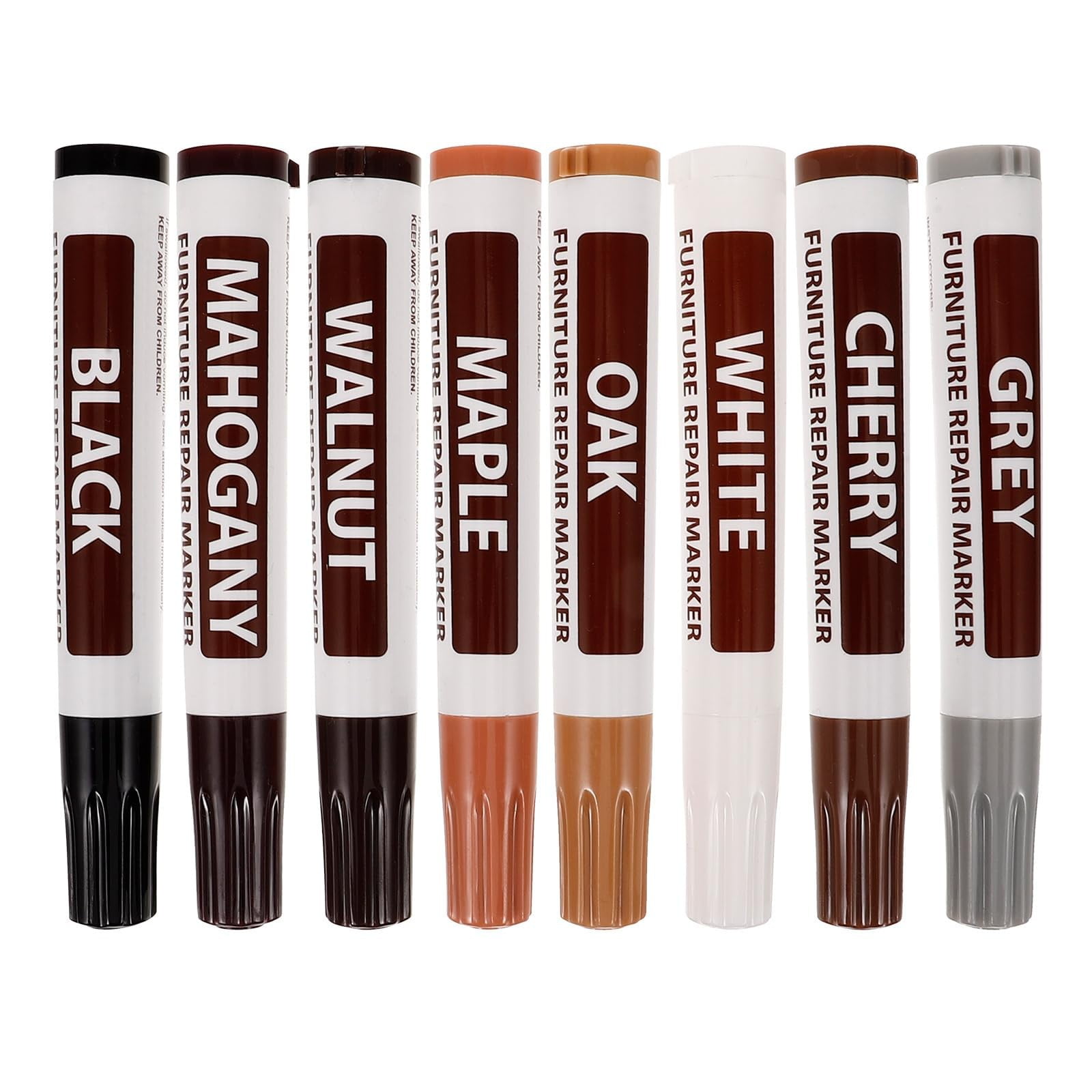 AUDeals 1ml Wood Scratch Repair Pen Set Multi-Color Furniture Touch-Up ...