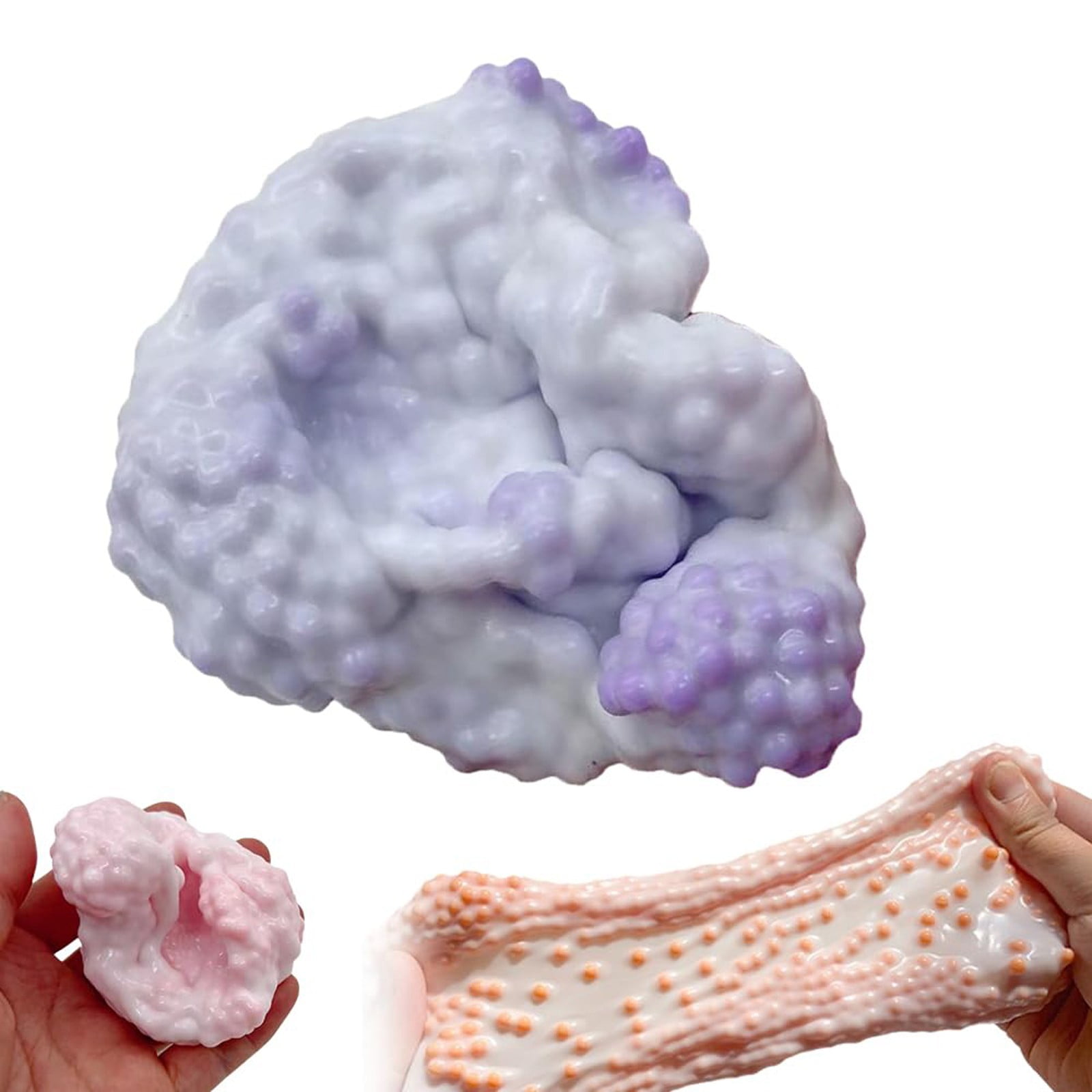 AUDeals ‌2025 Upgraded Stress Ball for Adults Grape-Textured Squeeze ...