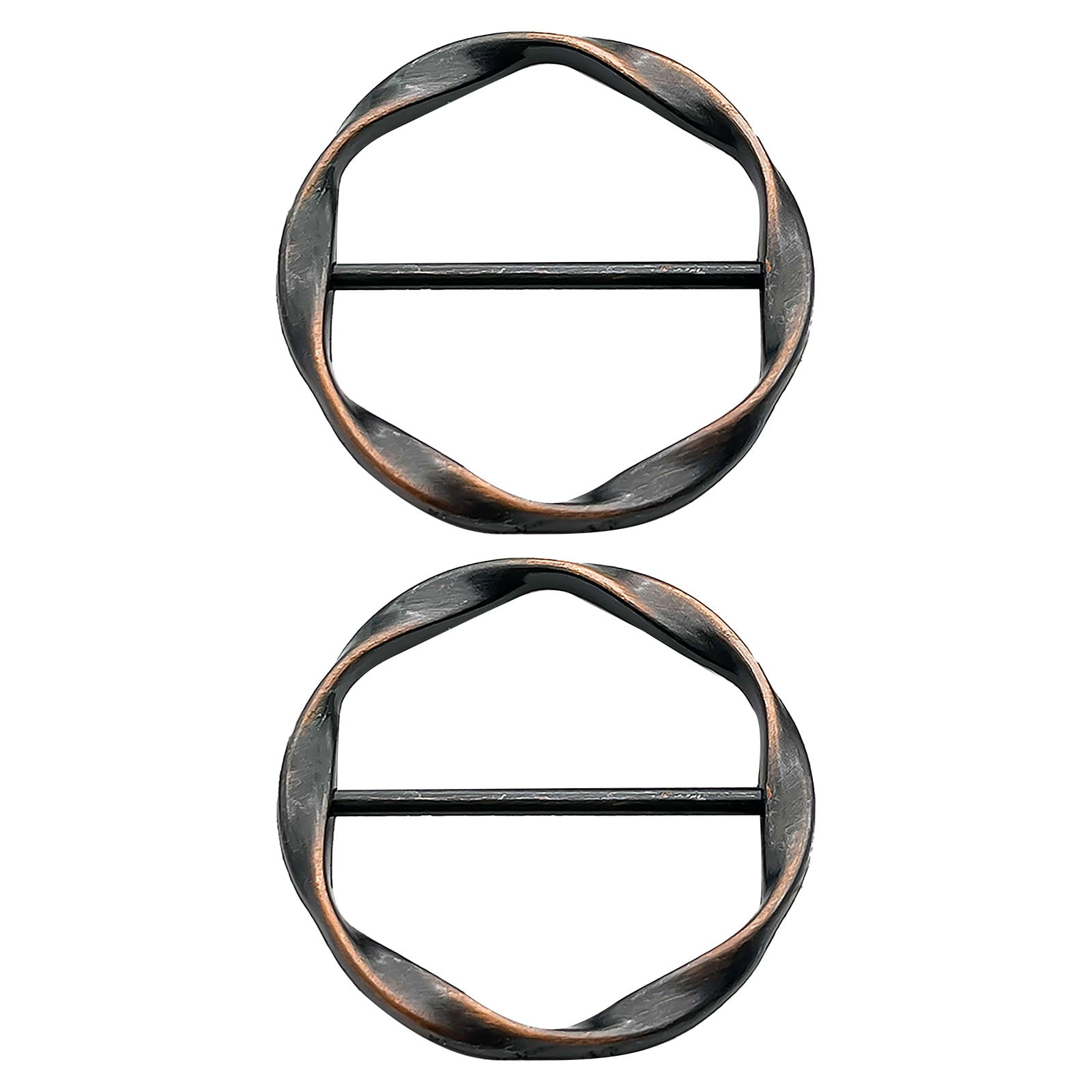AUDeals 2Pcs Fashion Metal Round Circle Clip Buckle Clothing Ring Wrap ...