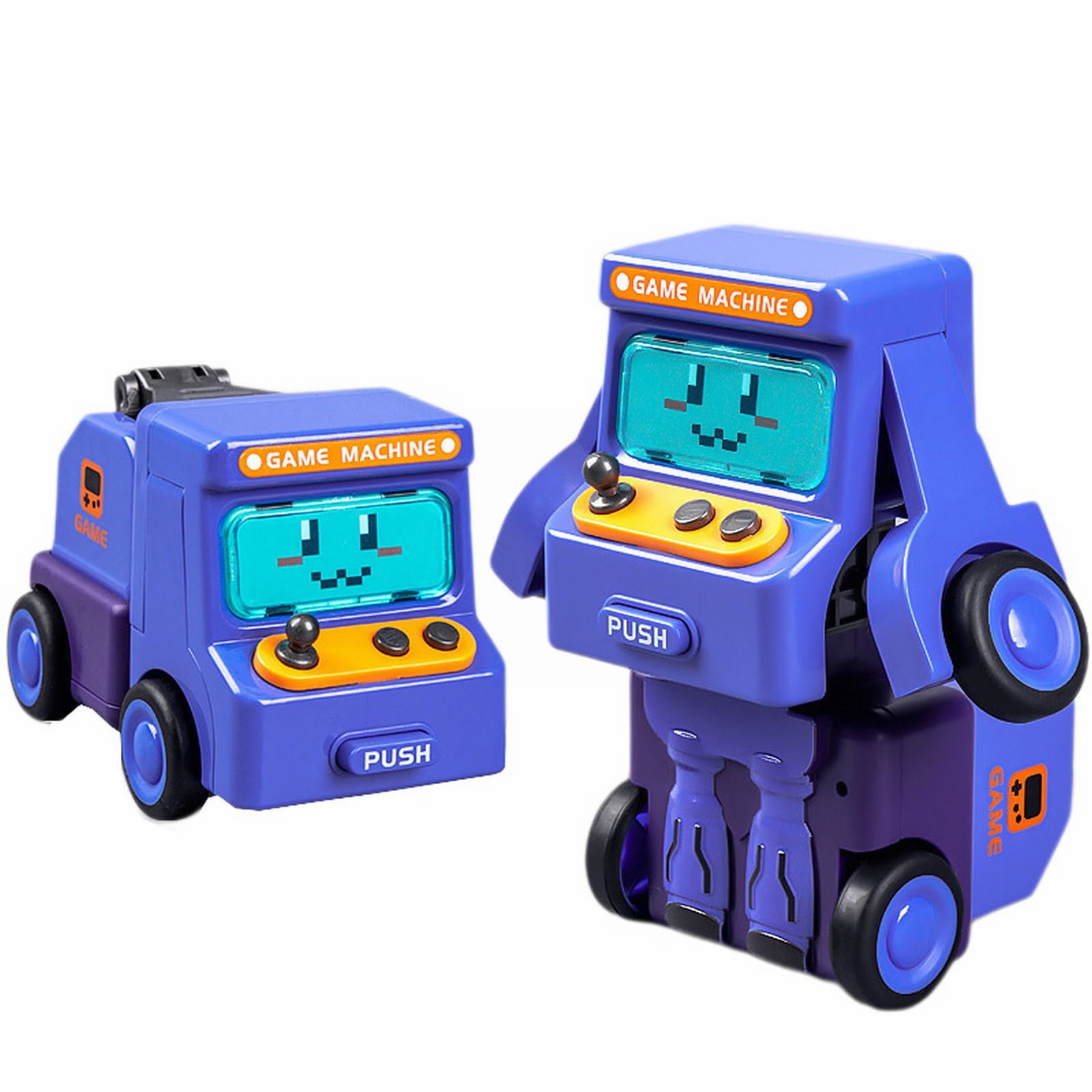 AUDeals 3-in-1 Transforming Truck Robots Friction Powered Cars to Robot ...