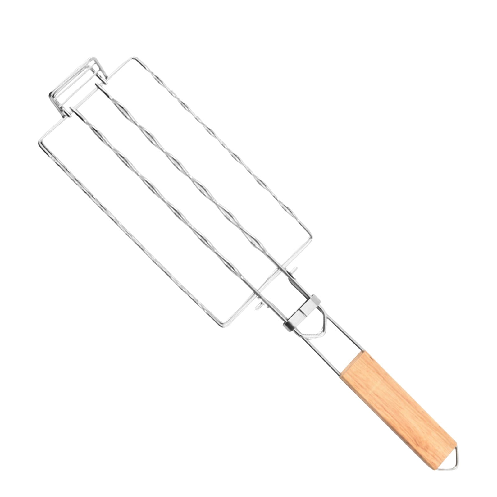 AUDeals 304 Stainless Steel Net Clip Barbecue Sausage Grilling Basket ...