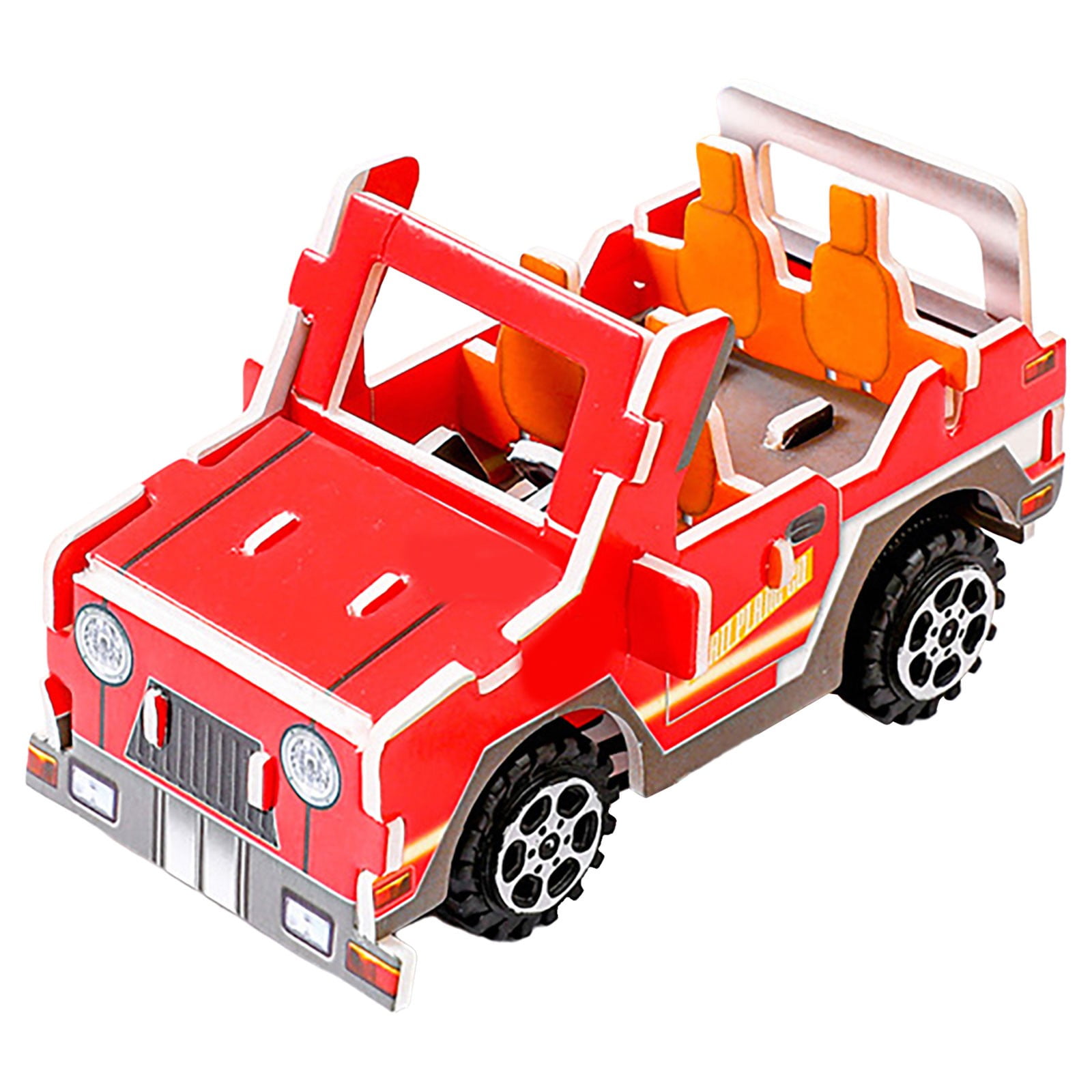 AUDeals 3D Paper Model Car Kit DIY Educational Toys Pre-Cut Cardboard ...