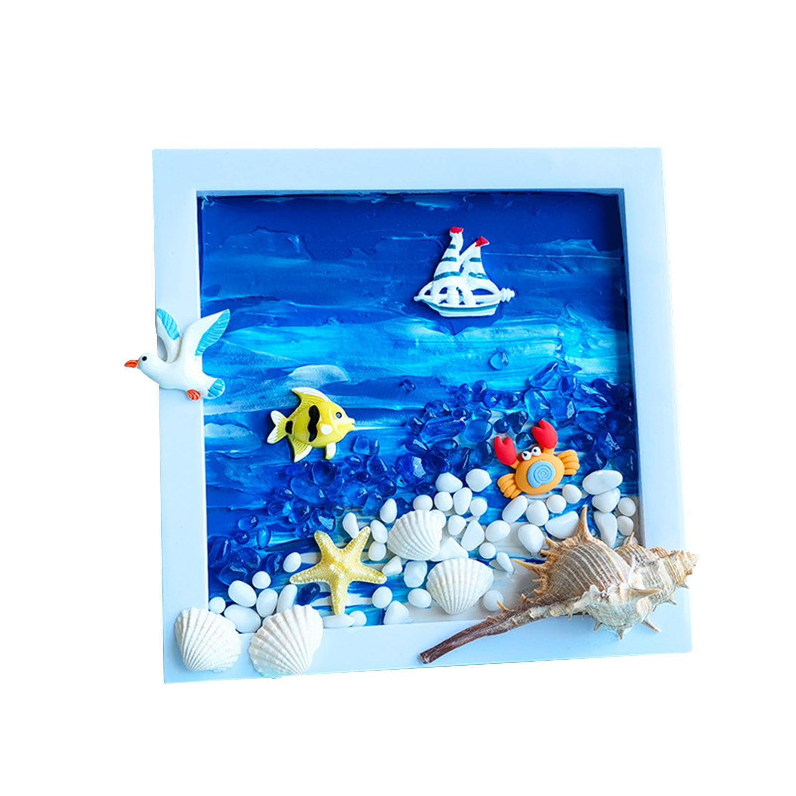 AUDeals 3D Texture Picture Frame Craft Kit | DIY Three Group Set for ...