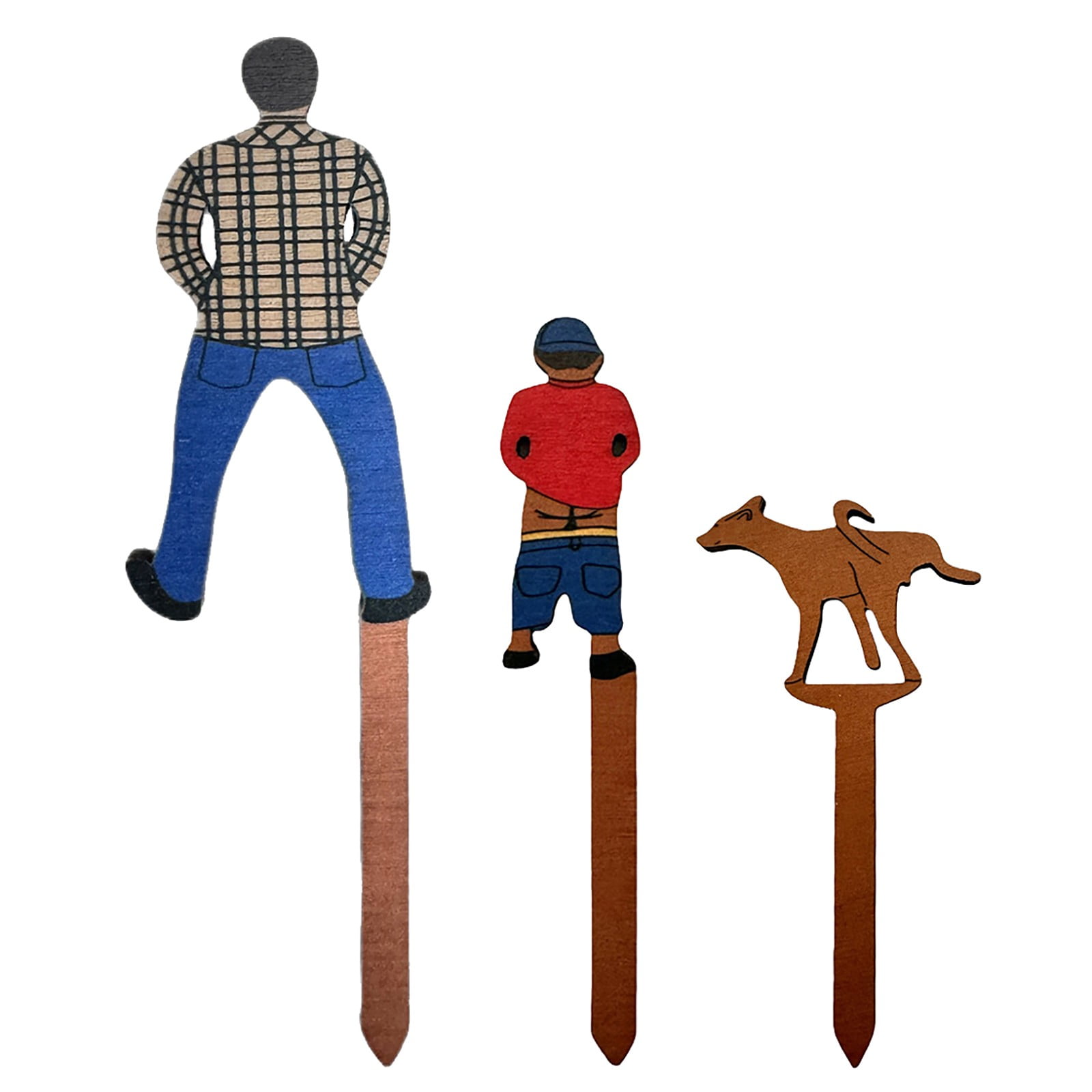 AUDeals 3pcs Signs Garden Stakes, Fun Potted Mini Inserts Stake ...