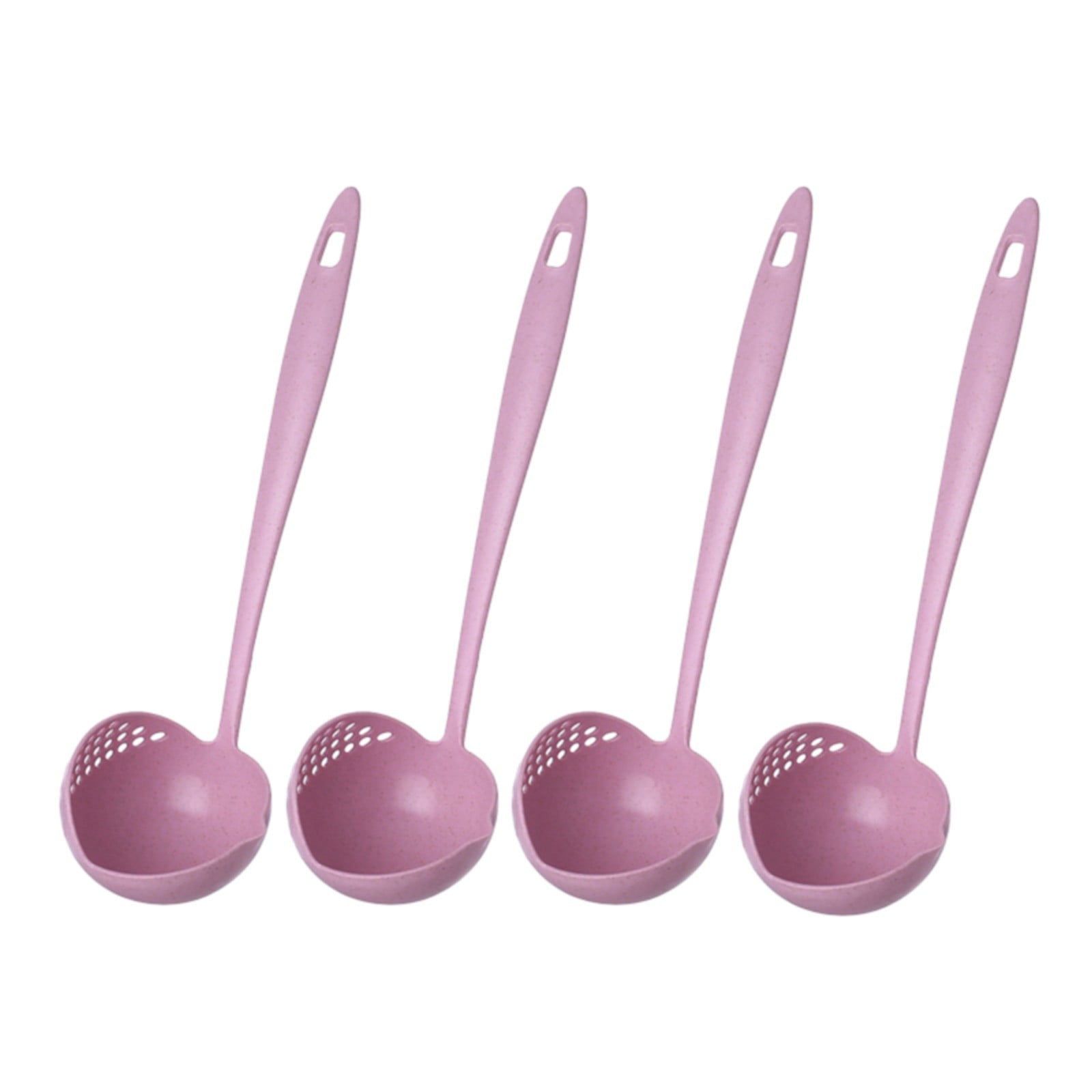 AUDeals 4pcs 2 In 1 Kitchen Soup Pan Spoon with Filter Strainer Multi ...