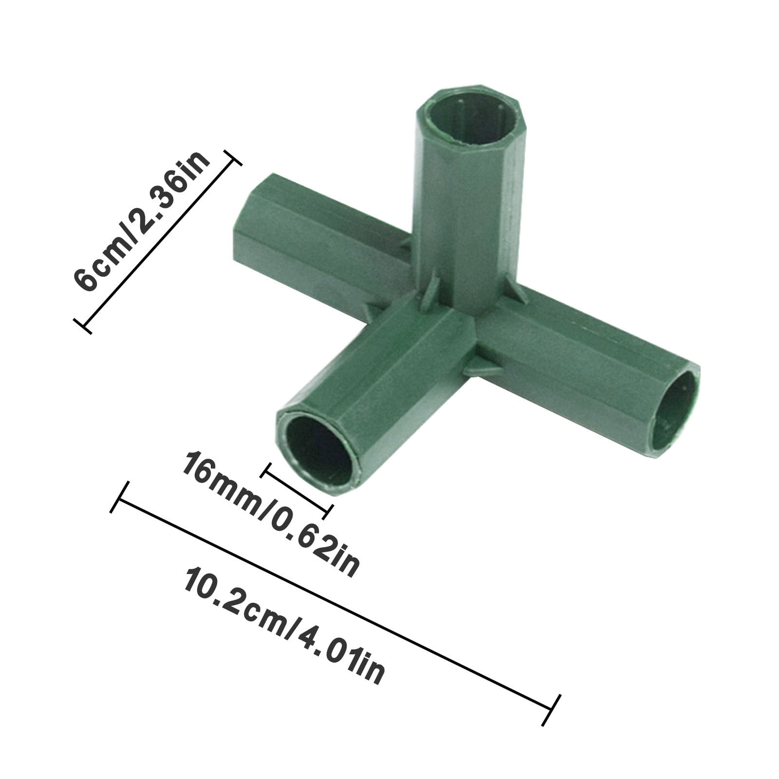 AUDeals 5PCS Plastic Garden Plant Awning Joints Connector Frame ...